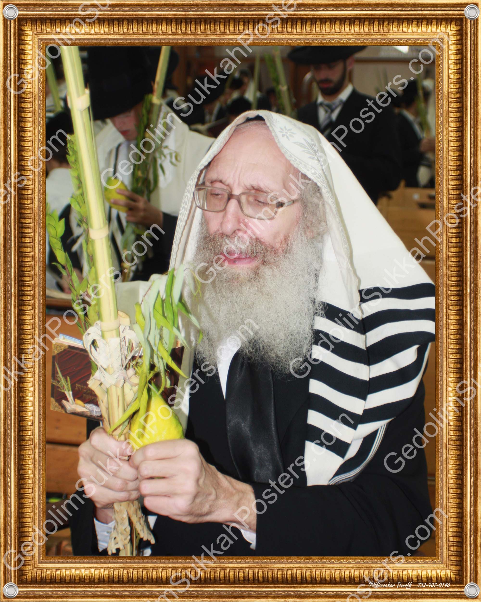 R' Nosson Tzvi Finkels Lulav – Gedolim Sukkah Posters