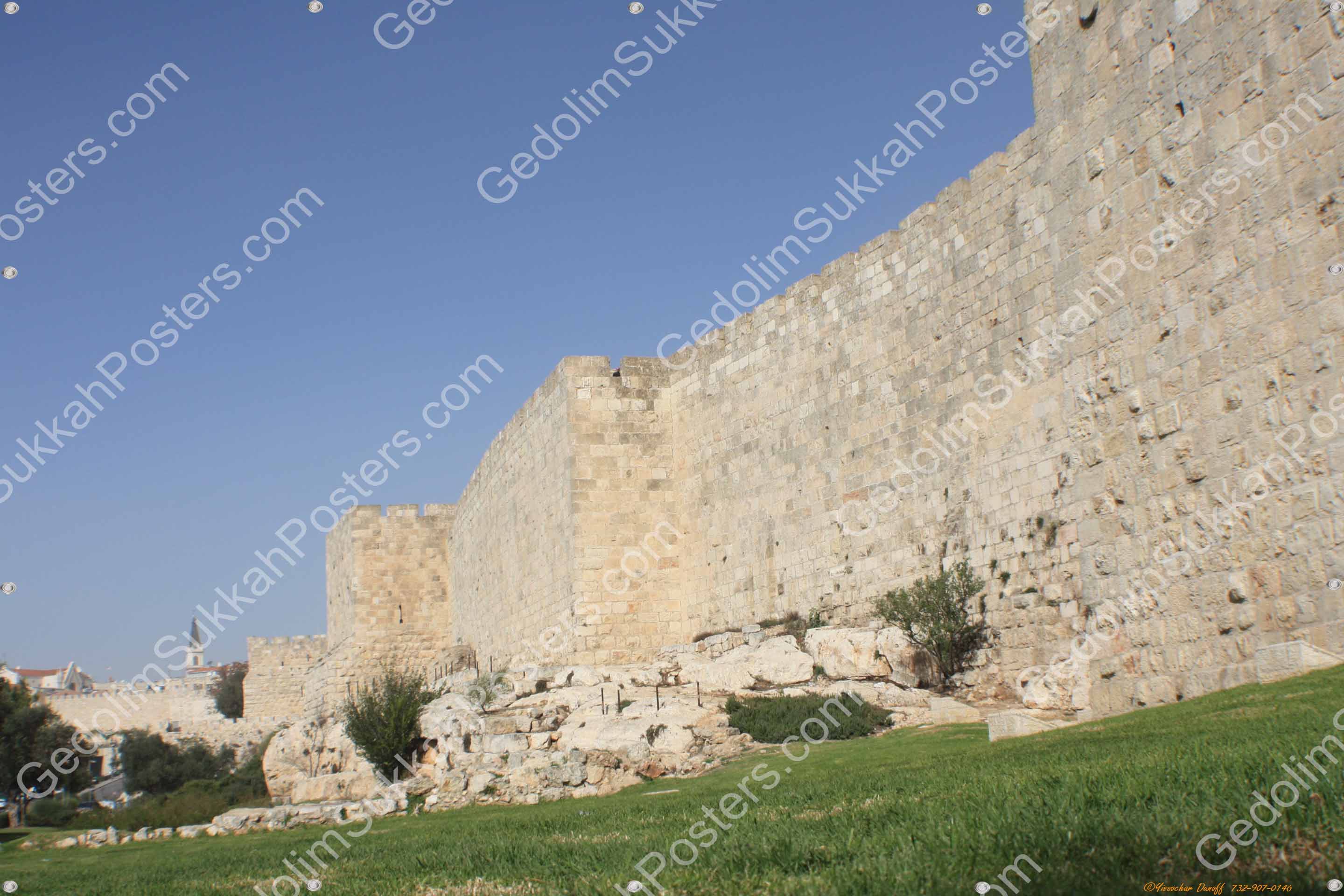 Old City Walls Sukkah Mural – Gedolim Sukkah Posters